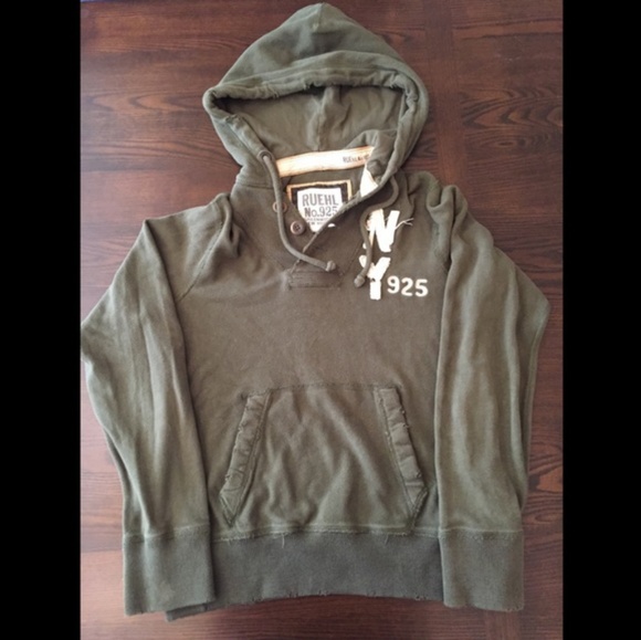 Ruehl No.925 | Sweaters | Ruehl No 925 Mens Button Up Pullover Hoodie ...